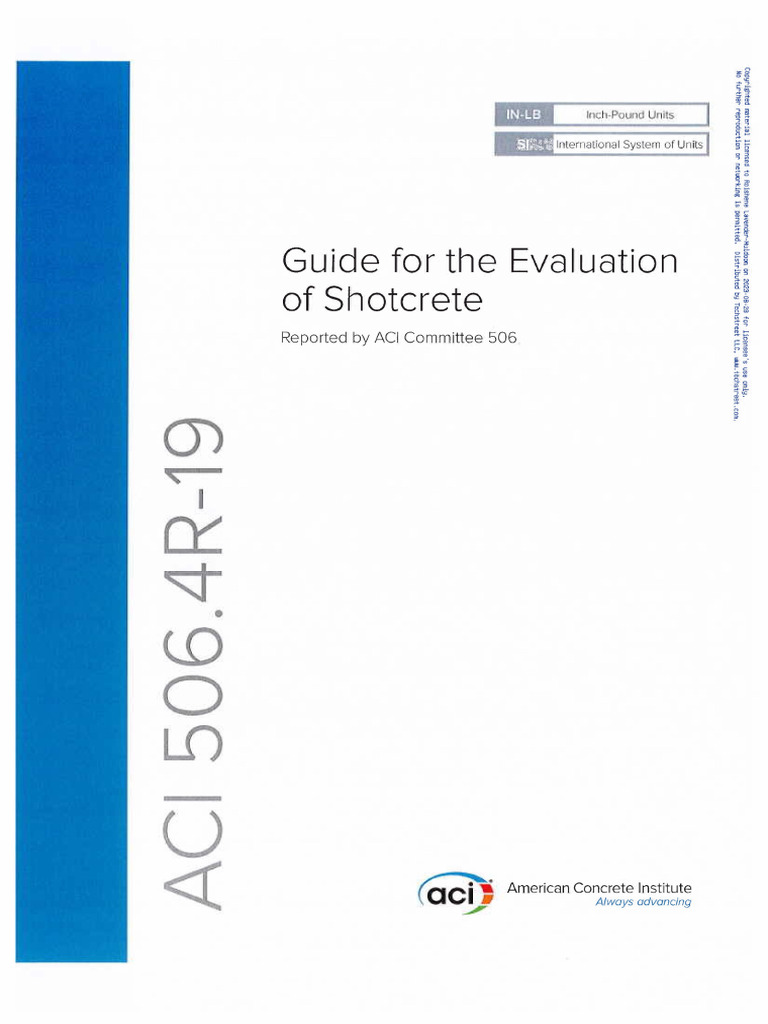 Aci PRC-506.4R-19 | PDF | Concrete | Specification (Technical Standard)