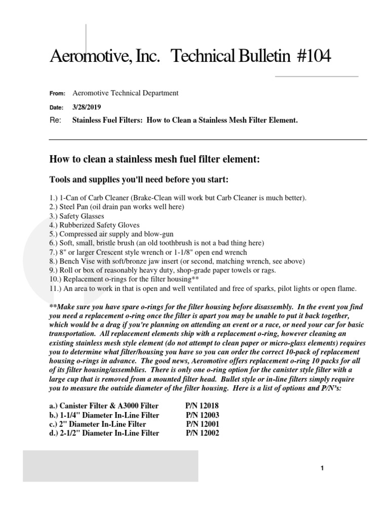 Cleaning Stainless Filter Elements TB-104- How to Clean a Stainless ...