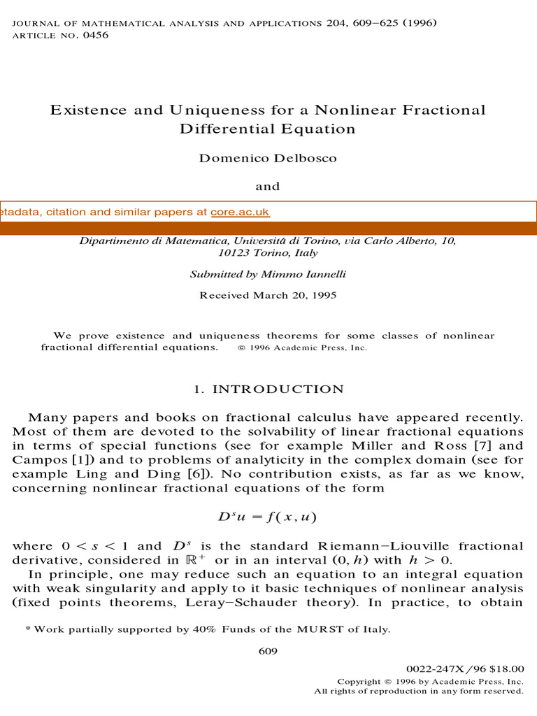 Existence And Uniqueness For A Nonlinear Fractional Pdf Integral Nonlinear System