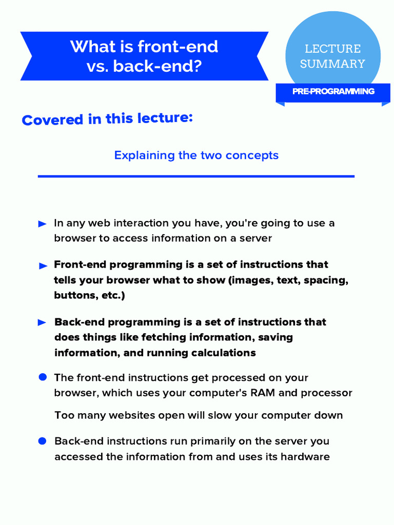 38 - Pre-Programming-Review-Recap-Section-3 | PDF | Html | Html Element