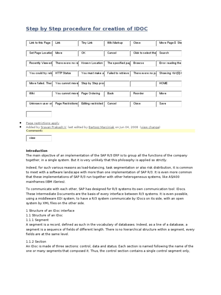 Step by Step Procedure For IDOC Creation | PDF | Invoice | Payroll