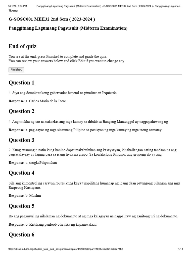 Midterm Filipino | PDF