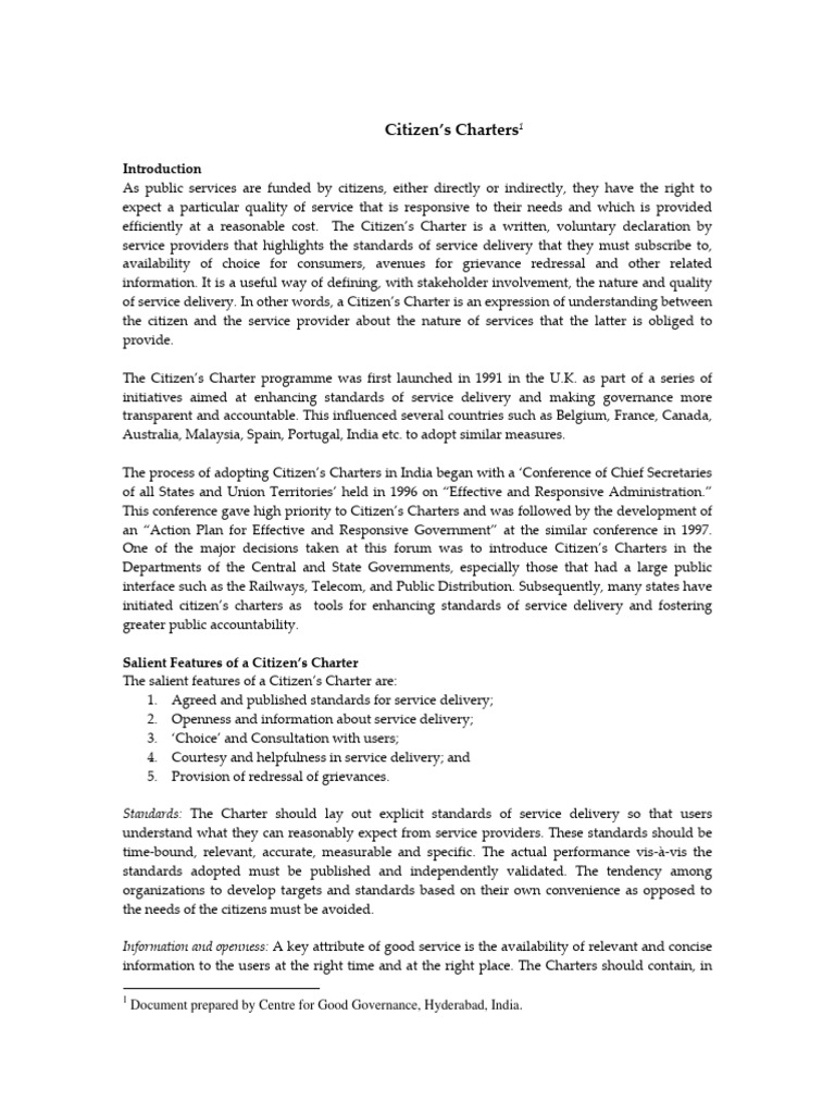 M4-6-Citizens Charters | PDF | Governance | Business