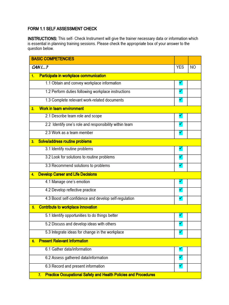 Basic Competencies | PDF | Information | Occupational Safety And Health