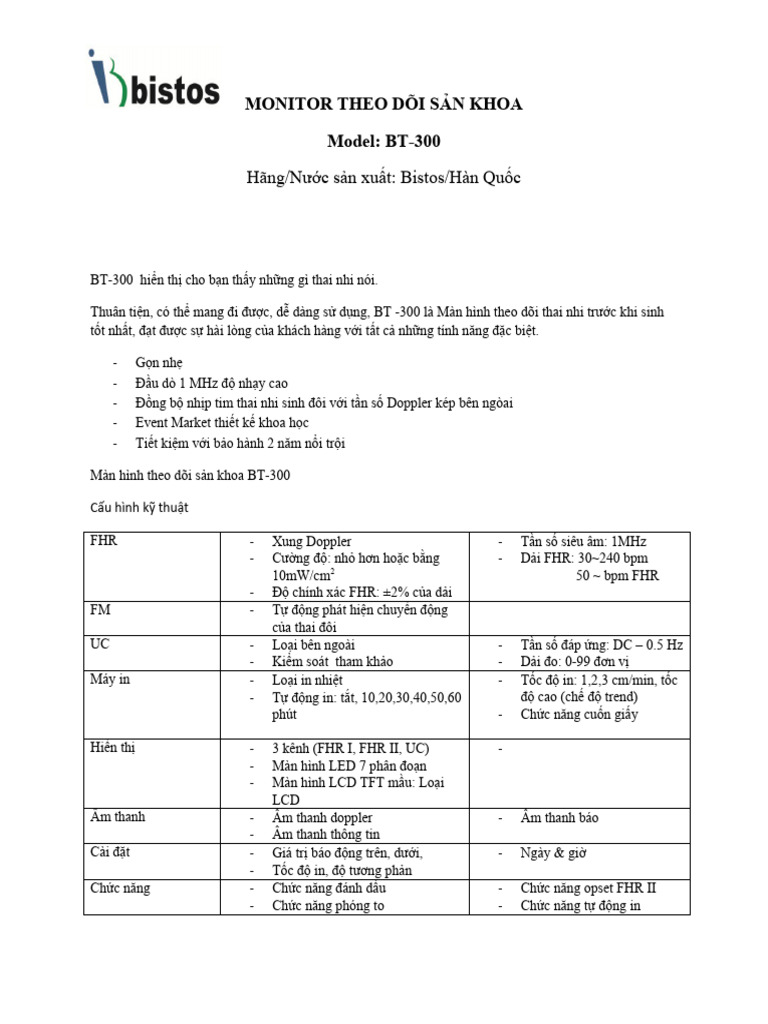 Bản dịch BT-300 | PDF