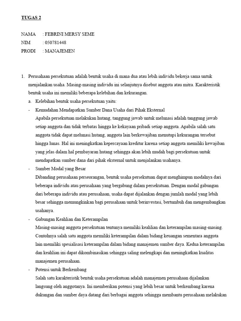 Tugas 2 FEBRINI MERSY SEME | PDF