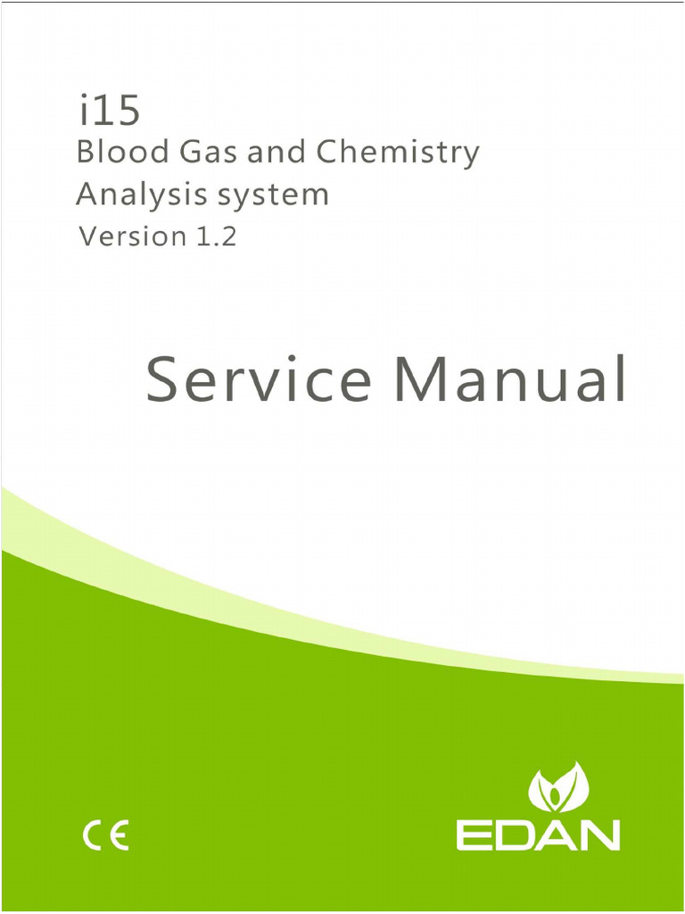 Edan I15 Blood Gas and Chemistry Analysis System Service Manual | PDF ...