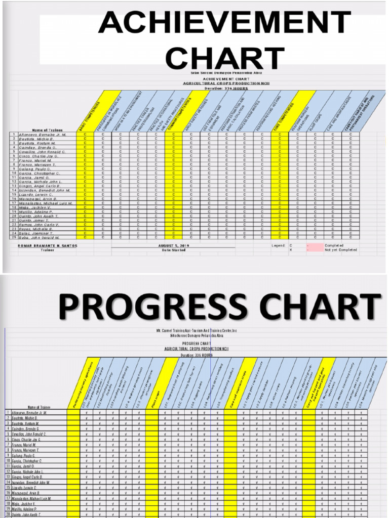 Progress Chart, Achievement Chart | PDF Progress Chart, Achievement Chart | PDF