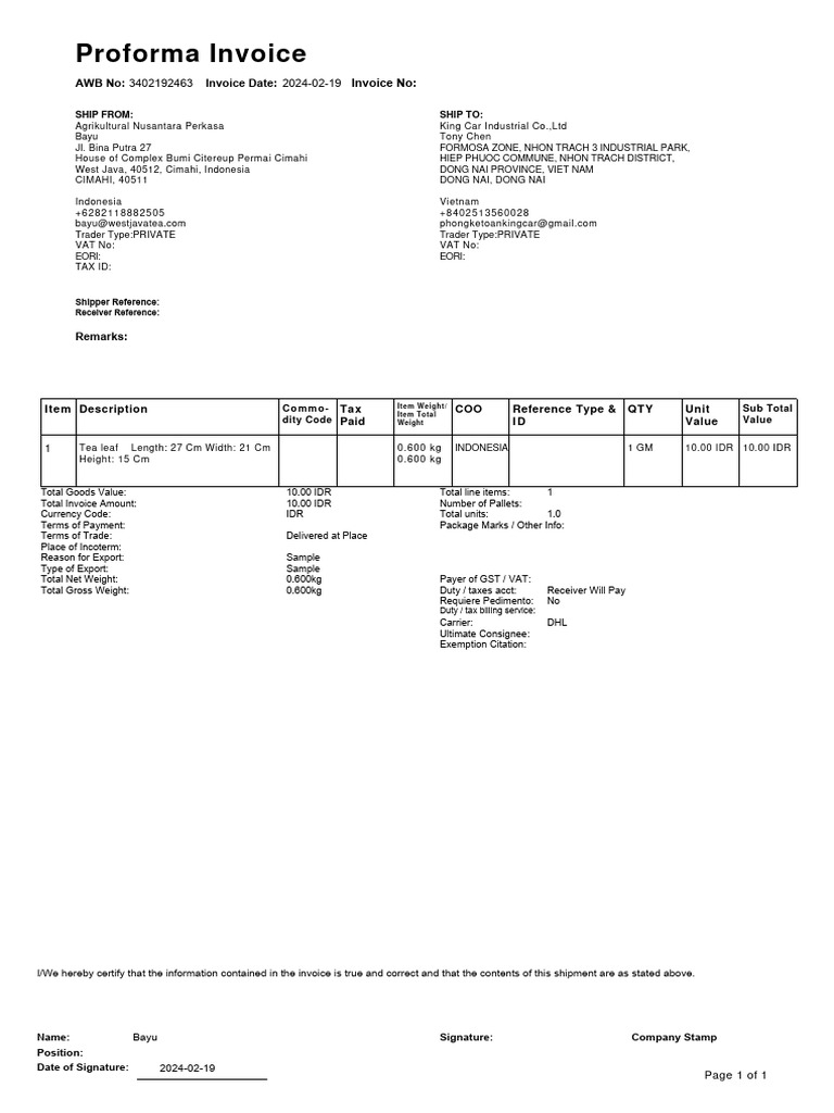 Invoice | PDF | Value Added Tax | Invoice