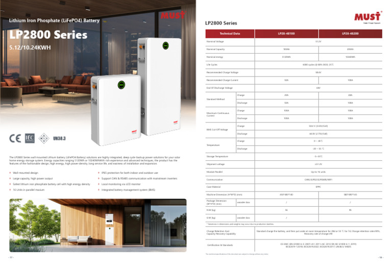 LP2800 | Download Free PDF | Battery (Electricity) | Energy Storage
