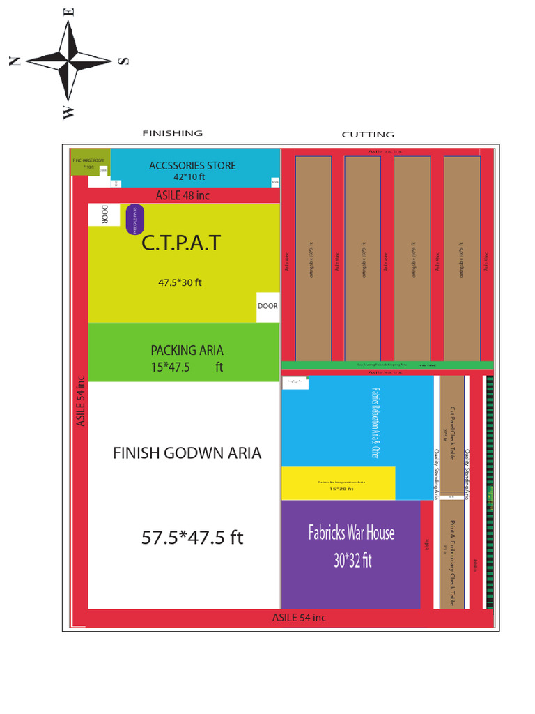 Cutting and Finishing Area Layout | PDF