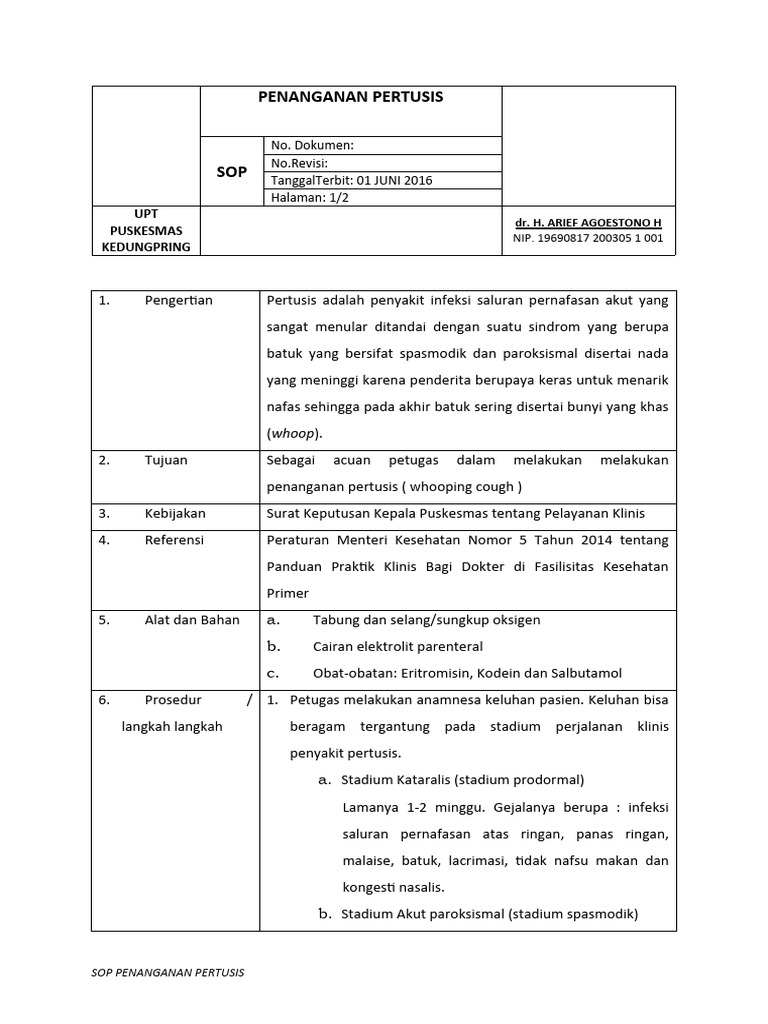 6.penanganan Pertusis (#) | PDF