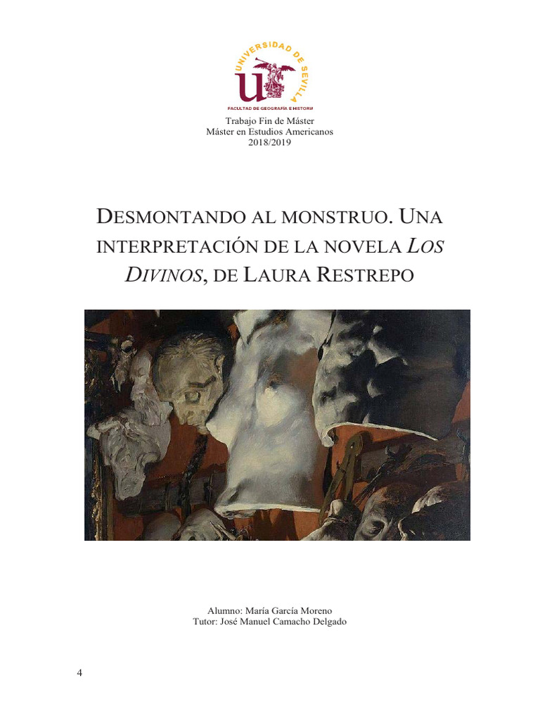Desmontando Al Monstruo. Una Interpretación de La Novela Los Divinos ...