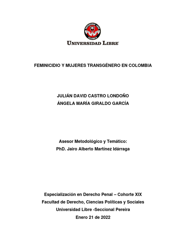 MD0431 | PDF | La violencia contra las mujeres | Identidad de género