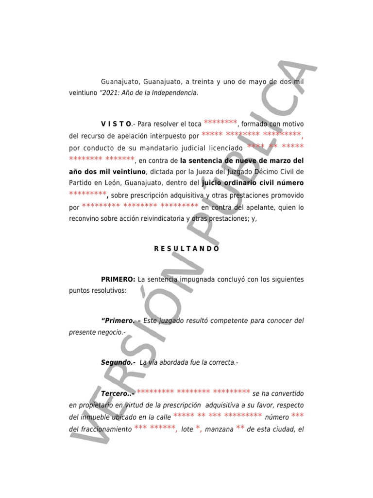 Prescripción de Mala Fe | PDF | Posesión (Ley) | Caso de ley