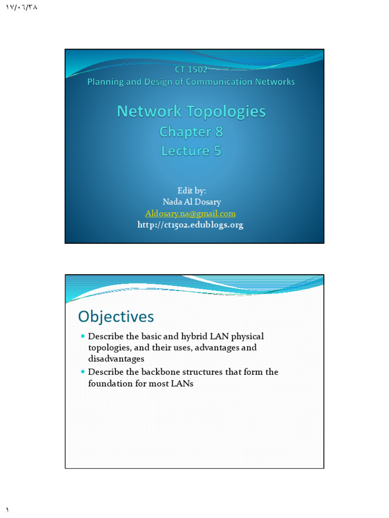 lecture5_225 | PDF | Network Topology | Computer Network