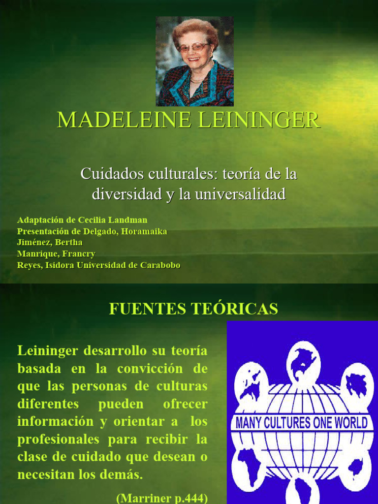 Teoría Transcultural de Leininger | PDF | Teoría | Enfermería