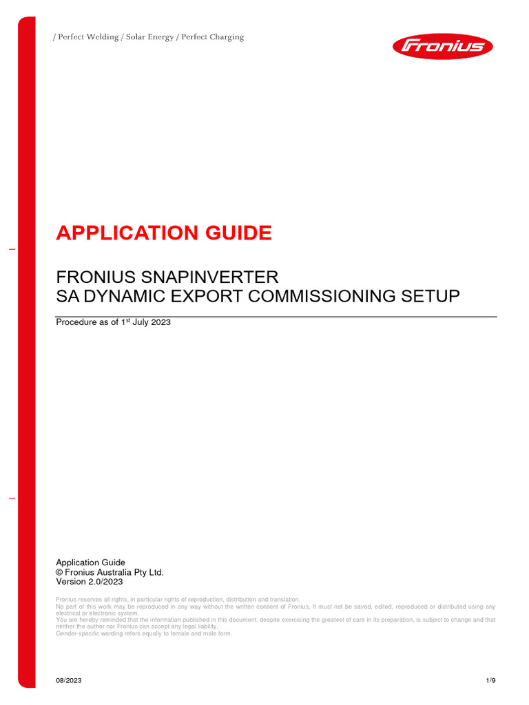 SE APG SnapINverter SA Dynamic Export Commisioning Setup | PDF | Cloud Computing | Power Inverter