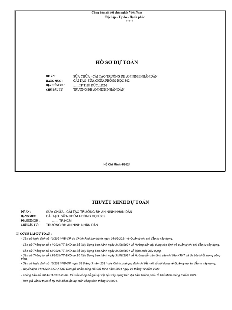 18.04 Sua - PHÒNG 302 - T NG H P KINH PHÍ C I T O CAND | PDF
