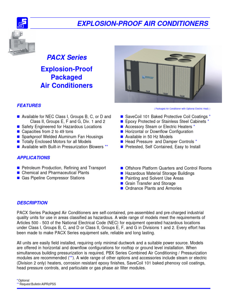 Packaged Air Conditioning Units | PDF | Thermostat | Air Conditioning