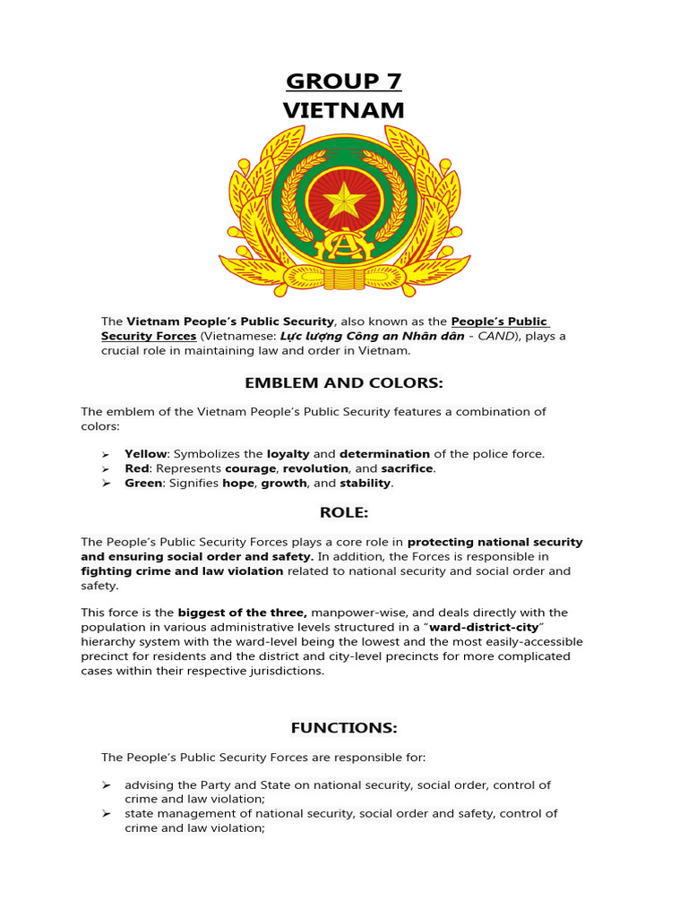 Group 7 VietNAM | Download Free PDF | Sergeant | Corporal