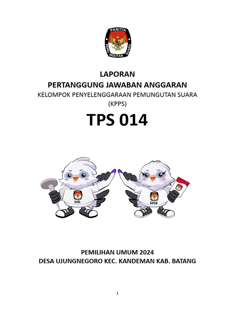 SPJ KPPS TPS 14 Ujungnegoro Kandeman | PDF