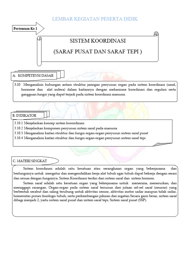 LKPD Saraf 1 | PDF | Sains & Matematika | Komputer