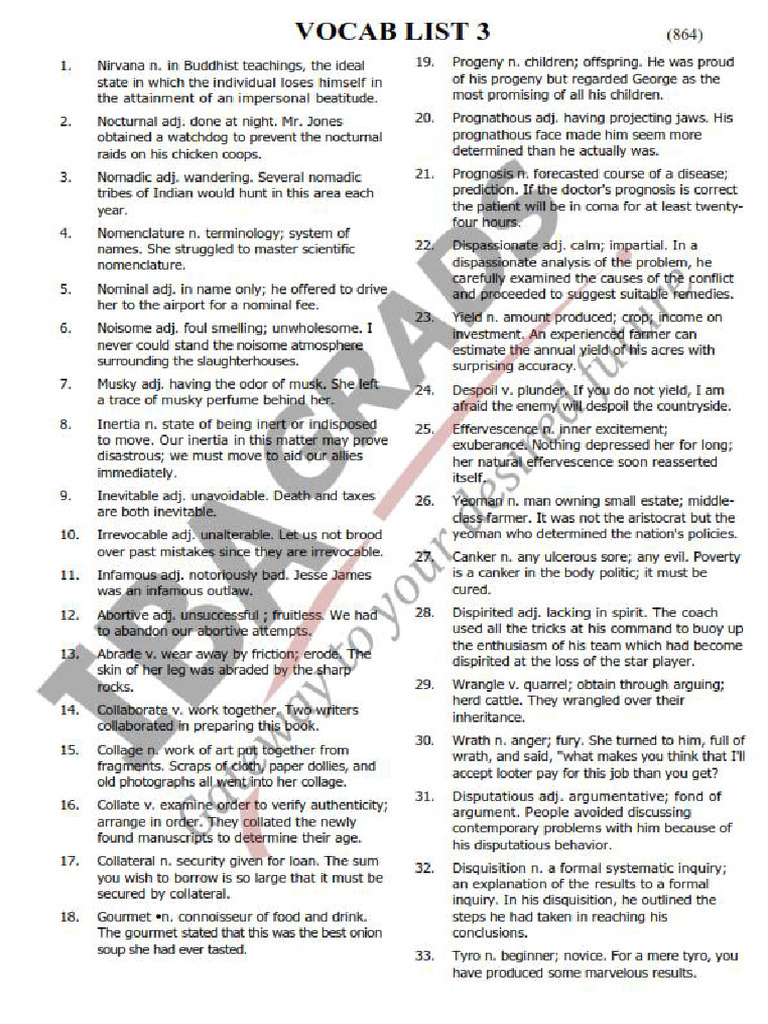 IBA Grads VocabularyList 3 | PDF