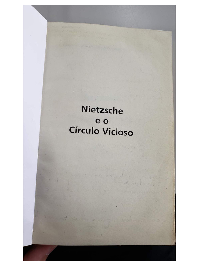 Nietzsche e o Circulo Vicioso | PDF