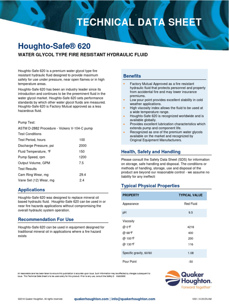 Pds Houghtosafe620 | PDF | Pump | Water