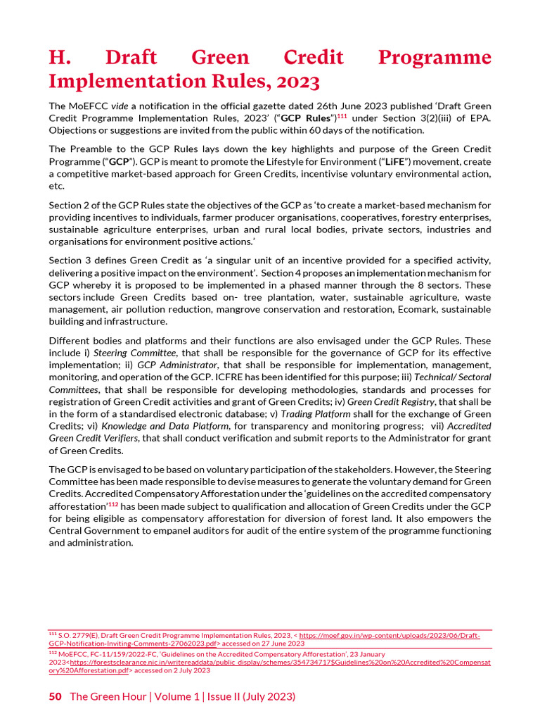 Green Credit Program Rules | PDF | Audit | Sustainability