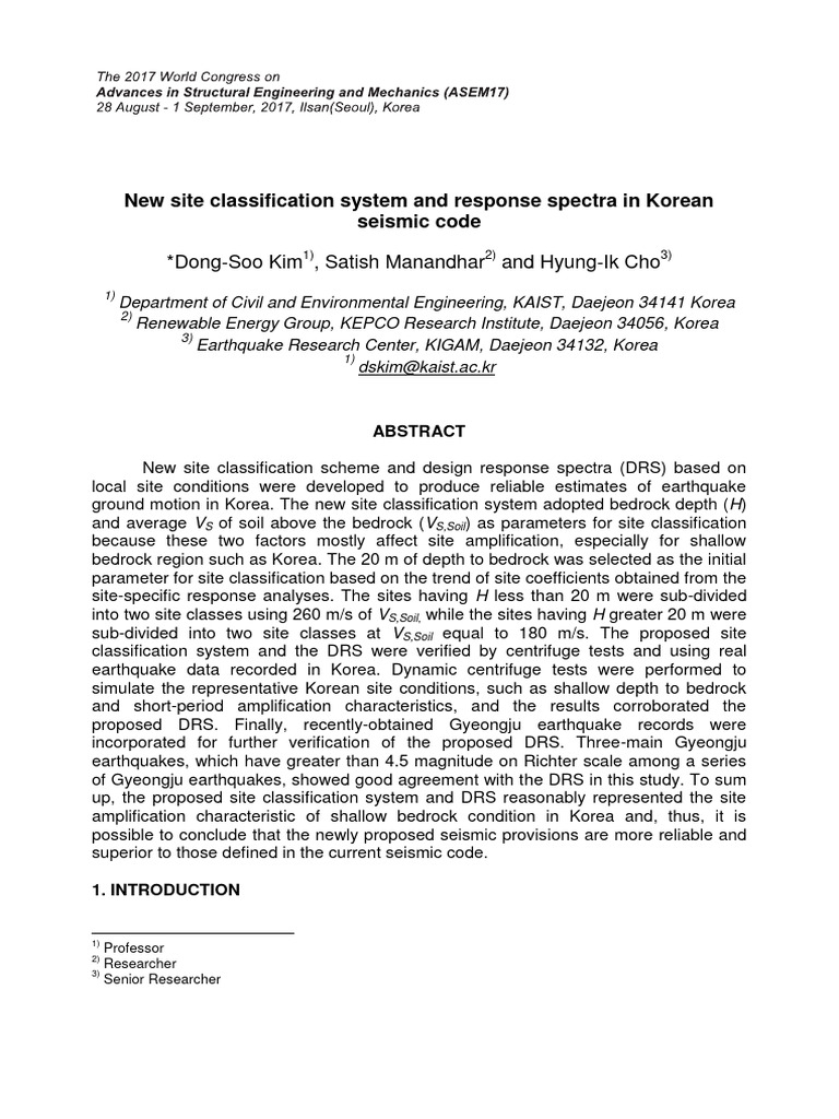 Korea Seismic | PDF | Earthquakes | Seismology