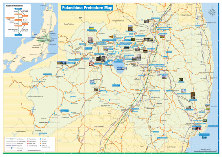 Fukushima-Sighteeing-Map-2 TH With Pics Small | PDF
