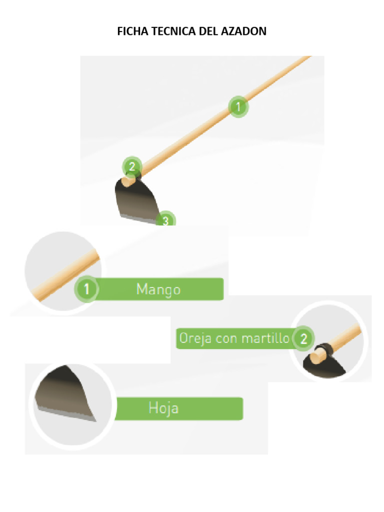 Ficha Tecnica Del Azadon | PDF