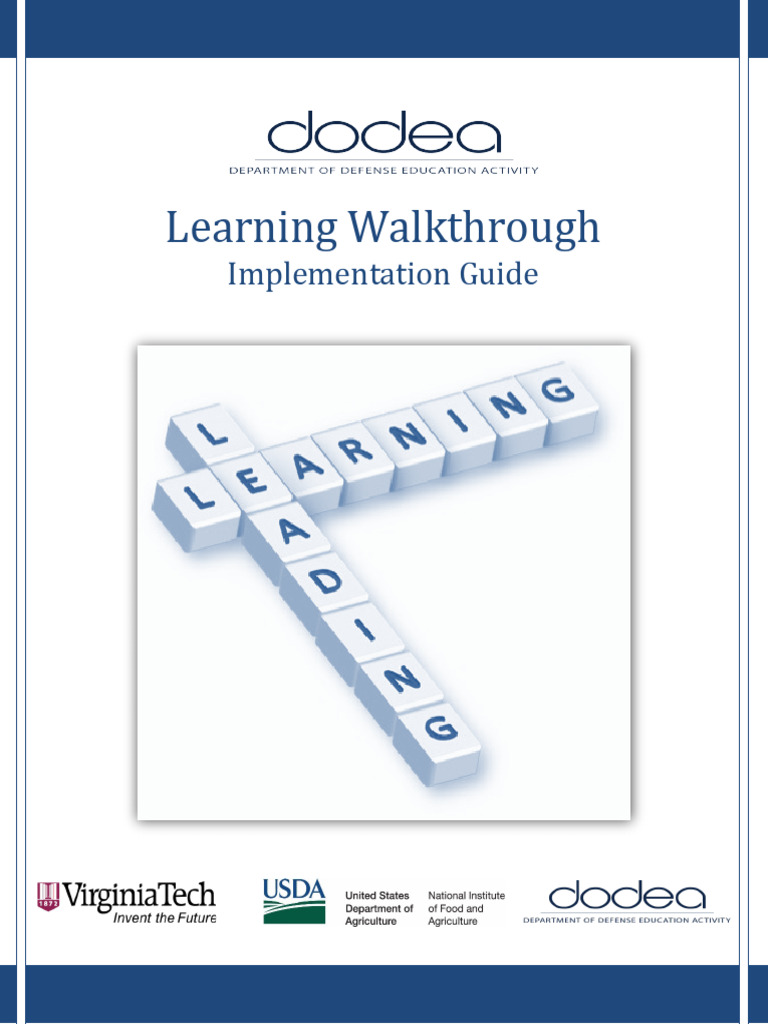 Learning Walkthrough Guide | PDF | Educational Assessment | Learning