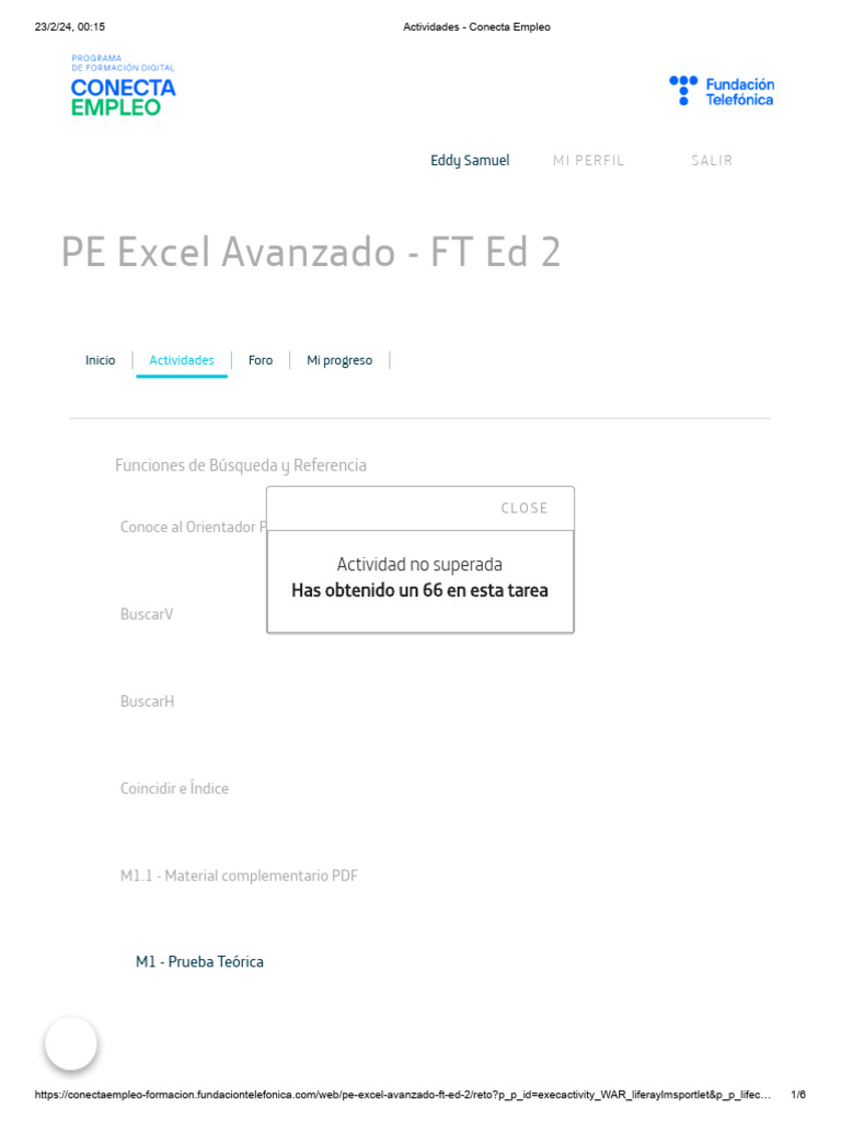 Actividades - Conecta Empleo | PDF | Microsoft Excel | Matriz (Matemáticas)