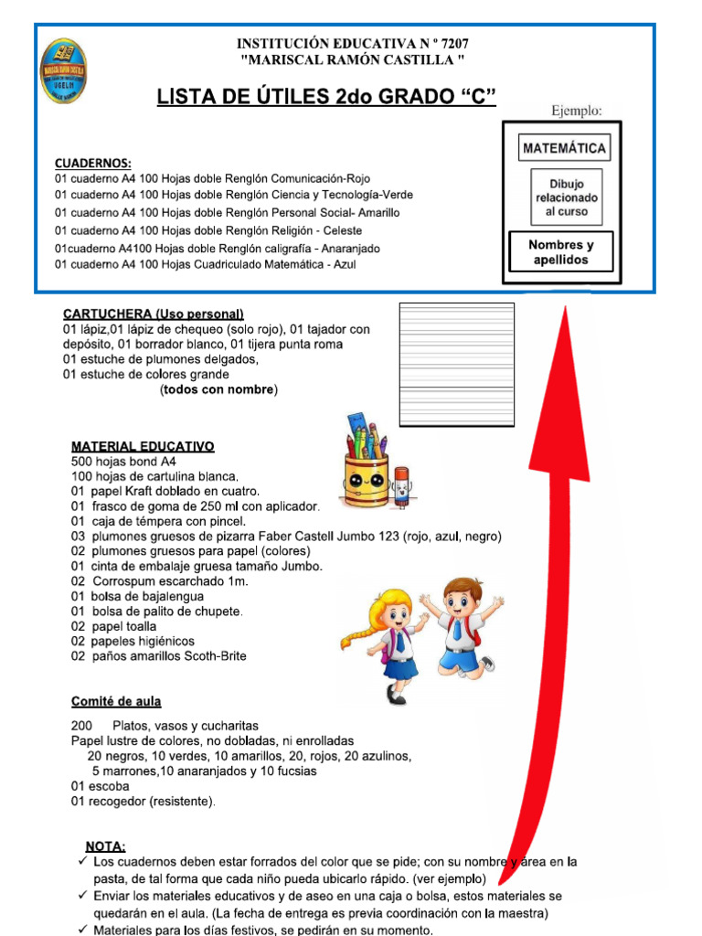 LISTA DE UTILES | PDF