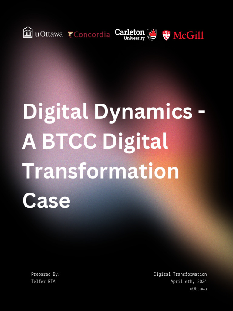 BTA BTCC Digital Transformation Case | Download Free PDF | Customer ...