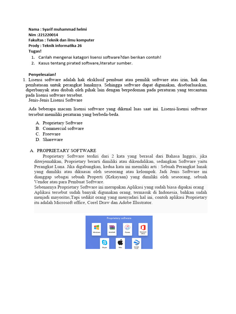 Lisensi Software | PDF