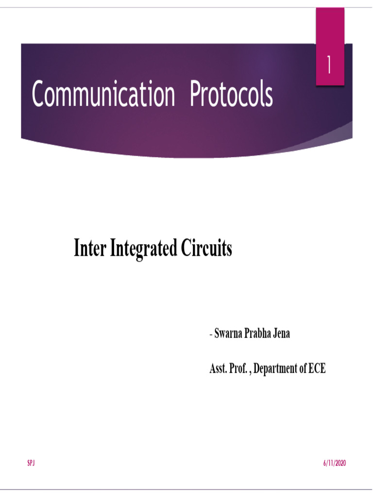 Communication Protocols: Inter Integrated Circuits | PDF | Physical ...
