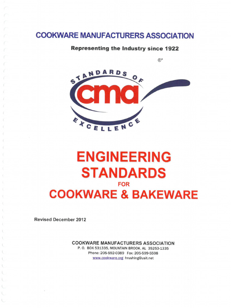 CMA Standards Rev 2012 | PDF