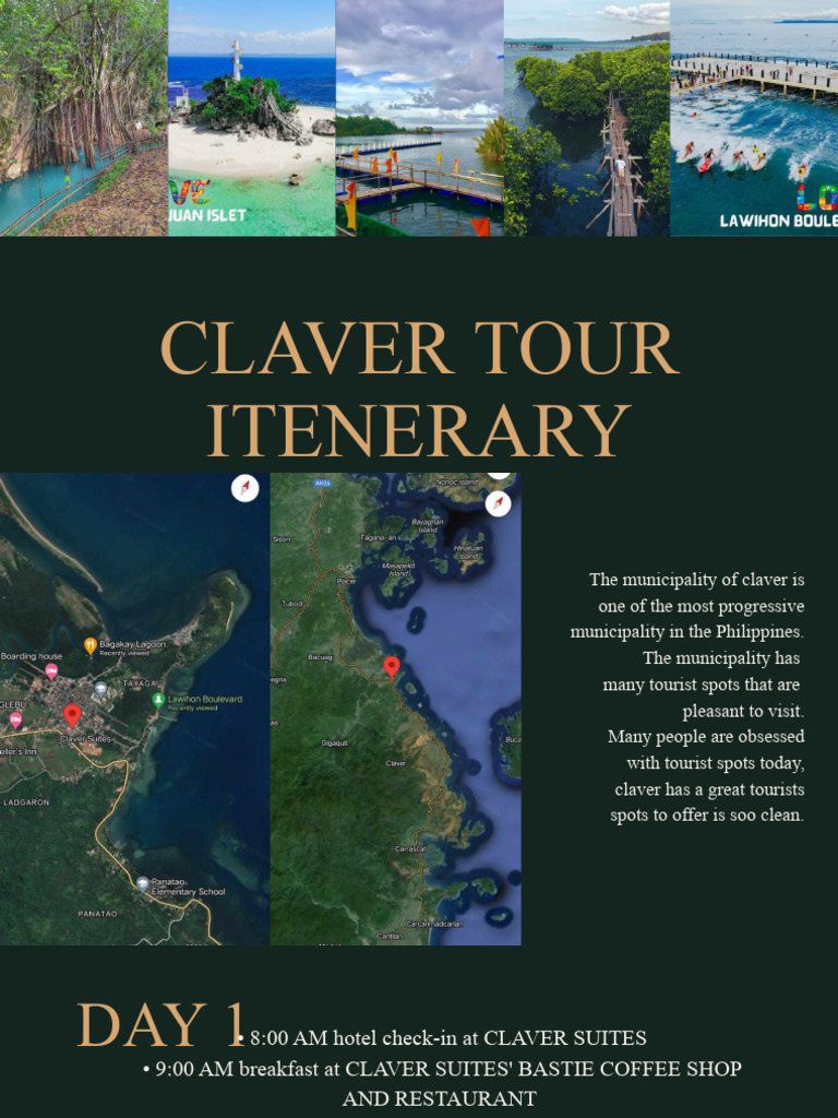 Claver Tour Itinerary and Expenses | PDF | Eating Behaviors Of Humans ...