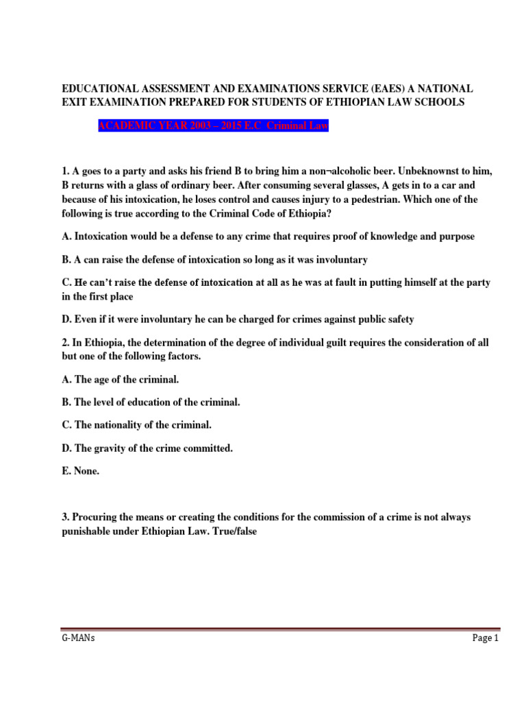 All Criminal Law Exit Exam GMANs | PDF | Crimes | Crime & Violence