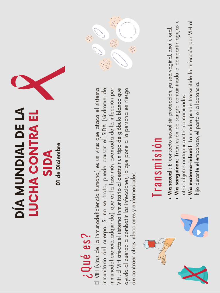 Infografía día mundial del sida | PDF | VIH / SIDA | VIH