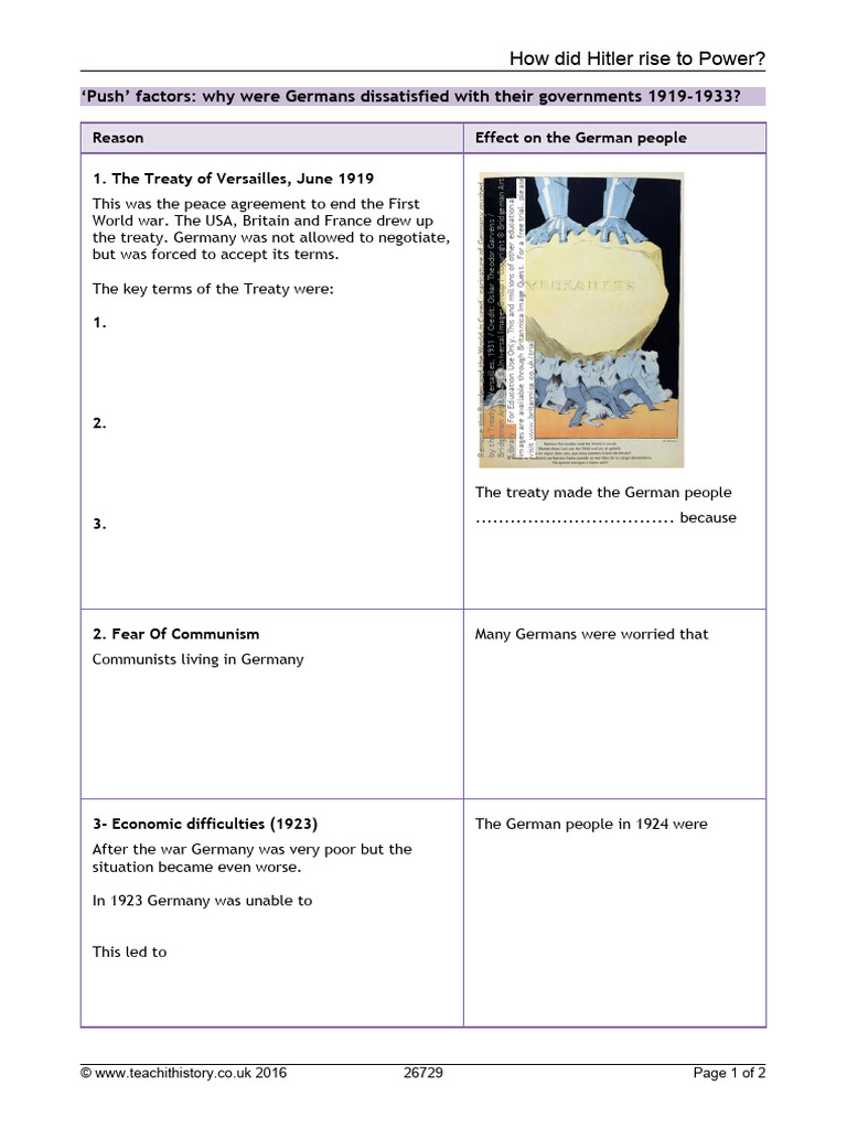 How Did Hitler Rise To Power | PDF | Weimar Republic | Nazi Germany