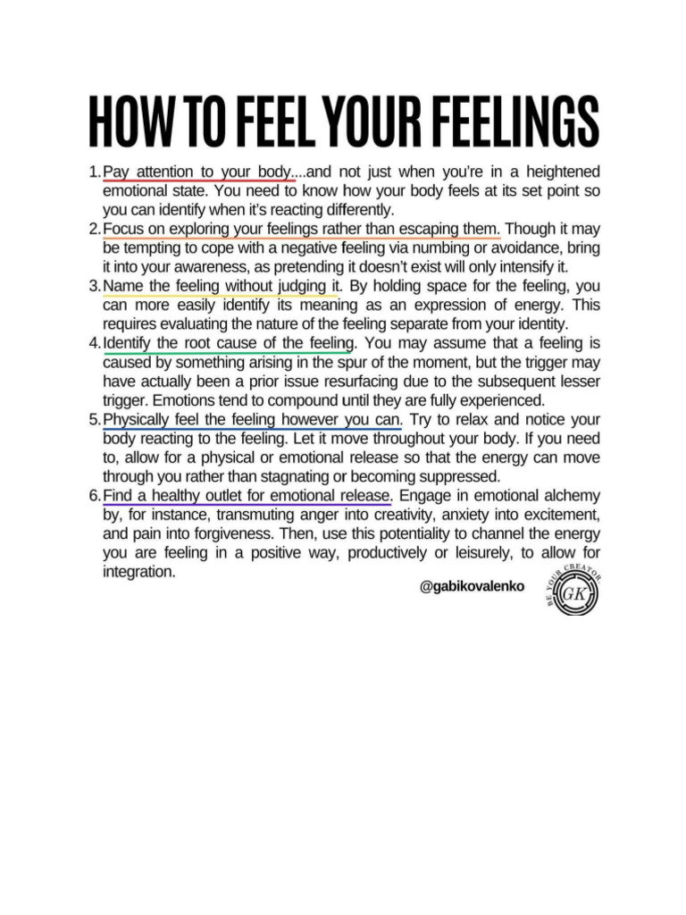 HOW TO FEEL | PDF