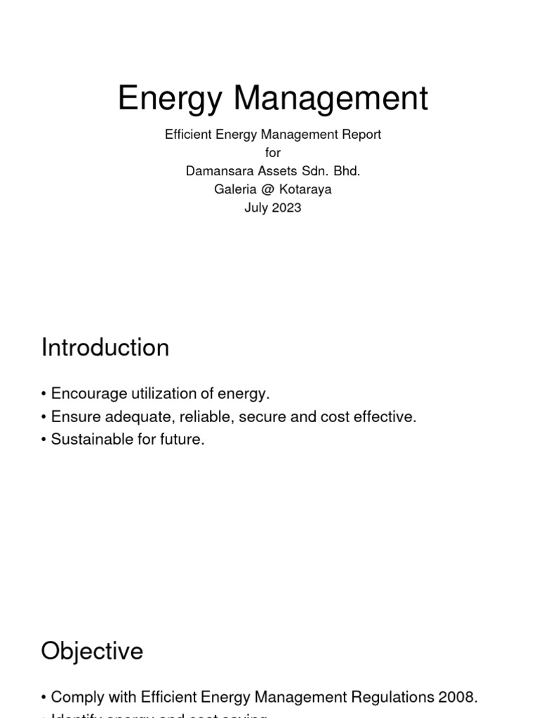 EM Report JULY 2023 | Download Free PDF | Energy Conservation | Energy ...