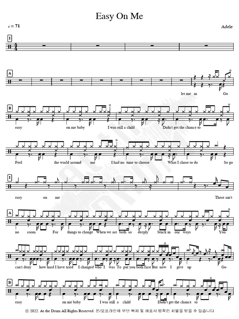 Easy On Me Adele Pebqce | PDF | Adele | Songs Written