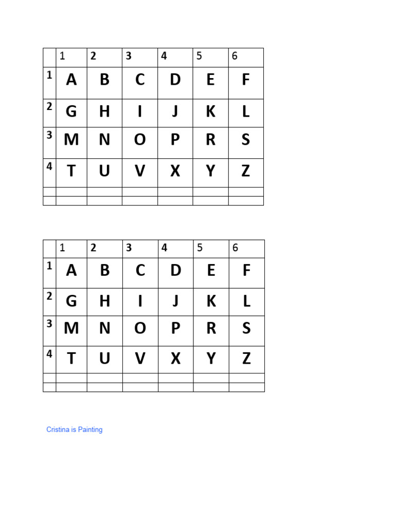 Alphabet Search Grid | PDF
