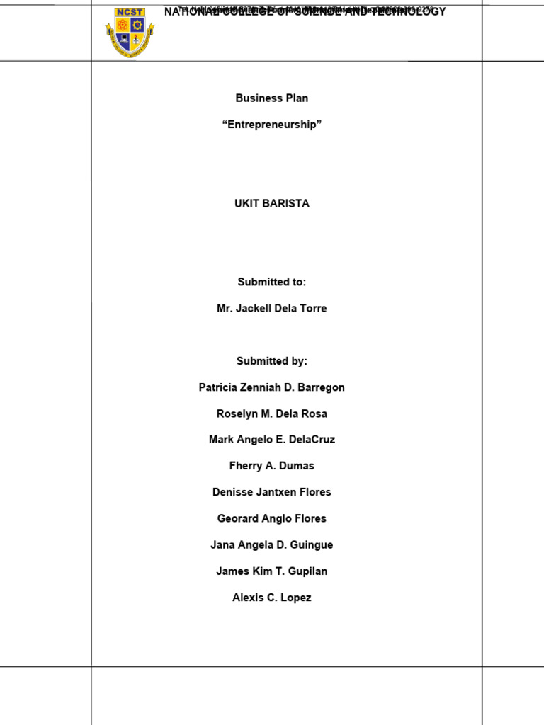 Orig. Bplan | PDF | Coffee | Drink